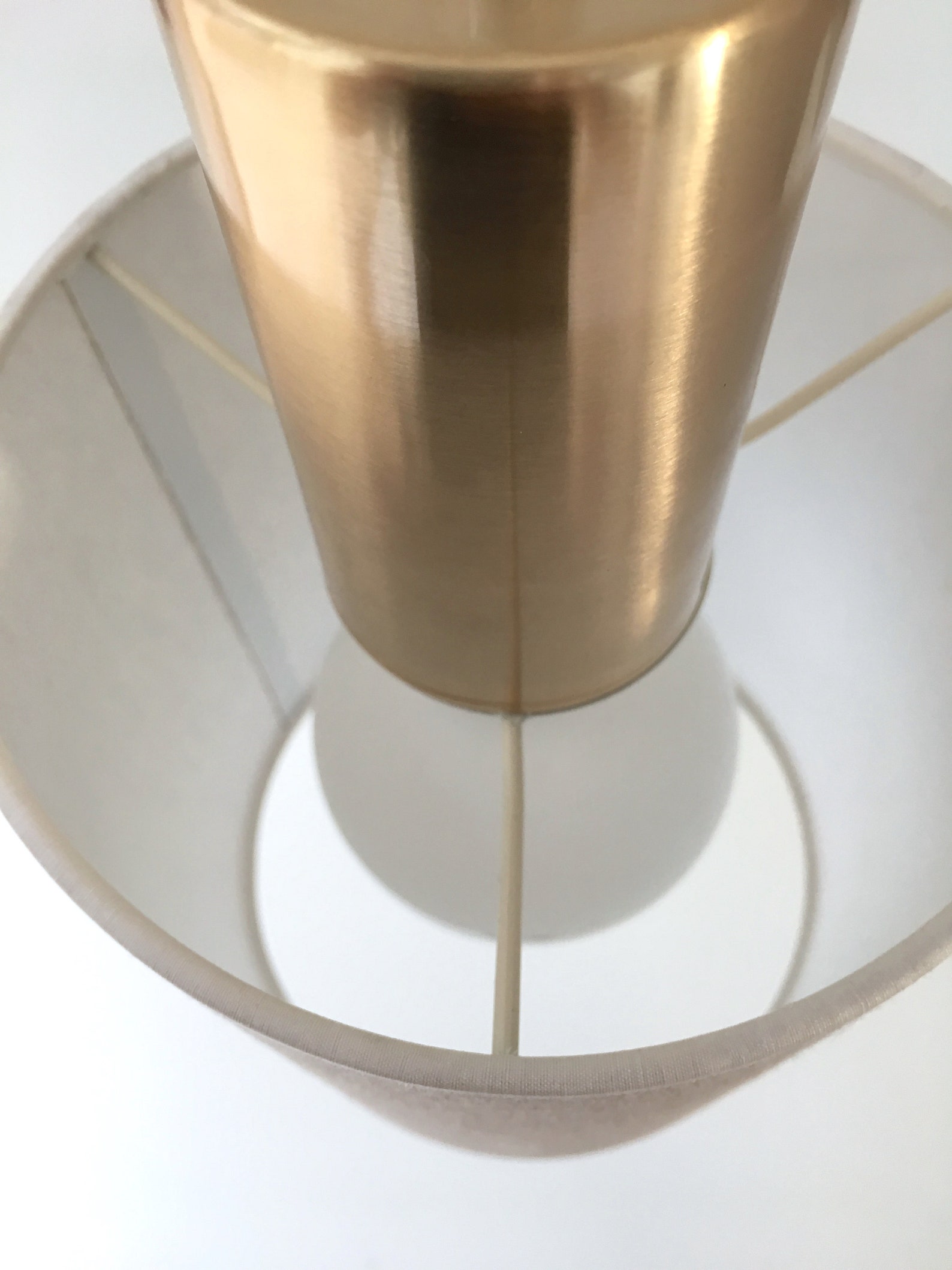 Linen Pendant Light Minimal Lamp Fabric Lampshade Modern | Etsy