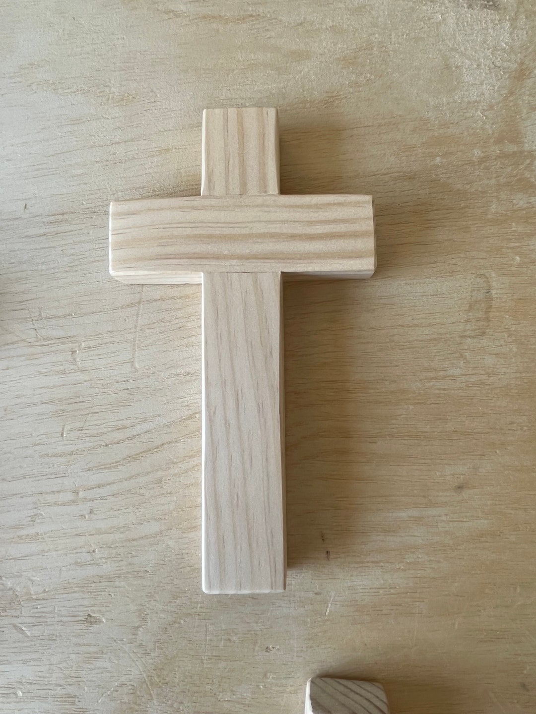 Small Unfinished Wooden Cross, Wood Cross, Hanging Crosses, Wood ...