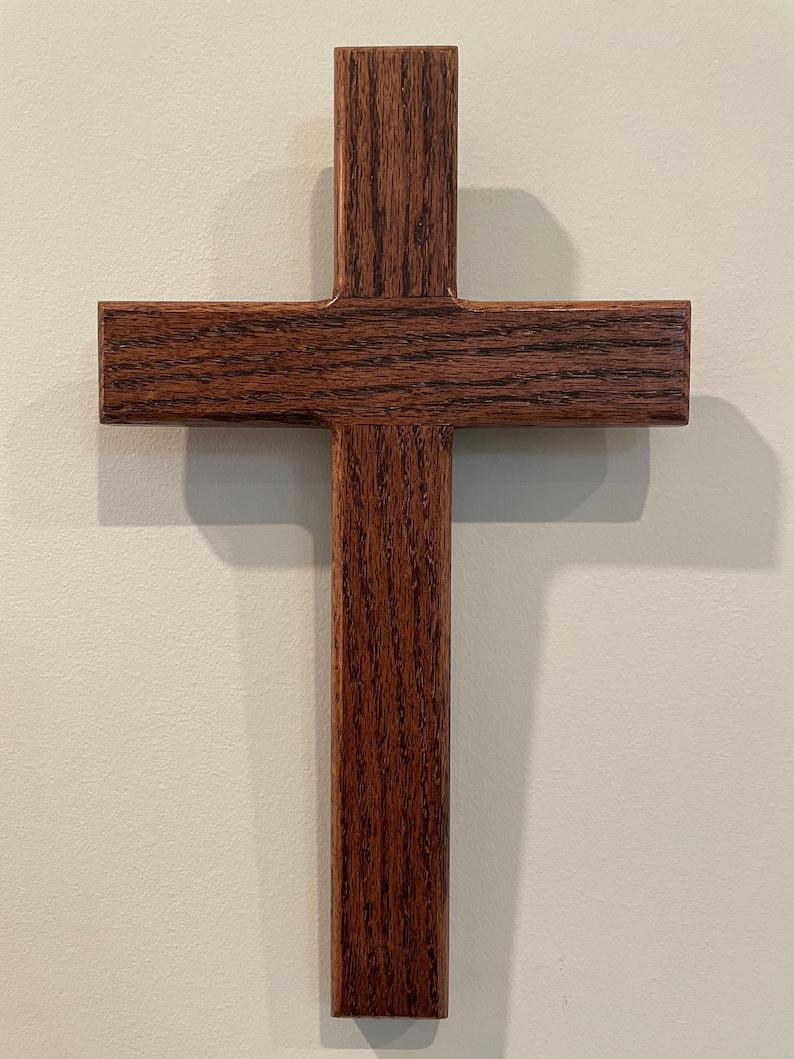 Wooden Cross Oak Cross Stained Cross Handmade Cross Indoor - Etsy