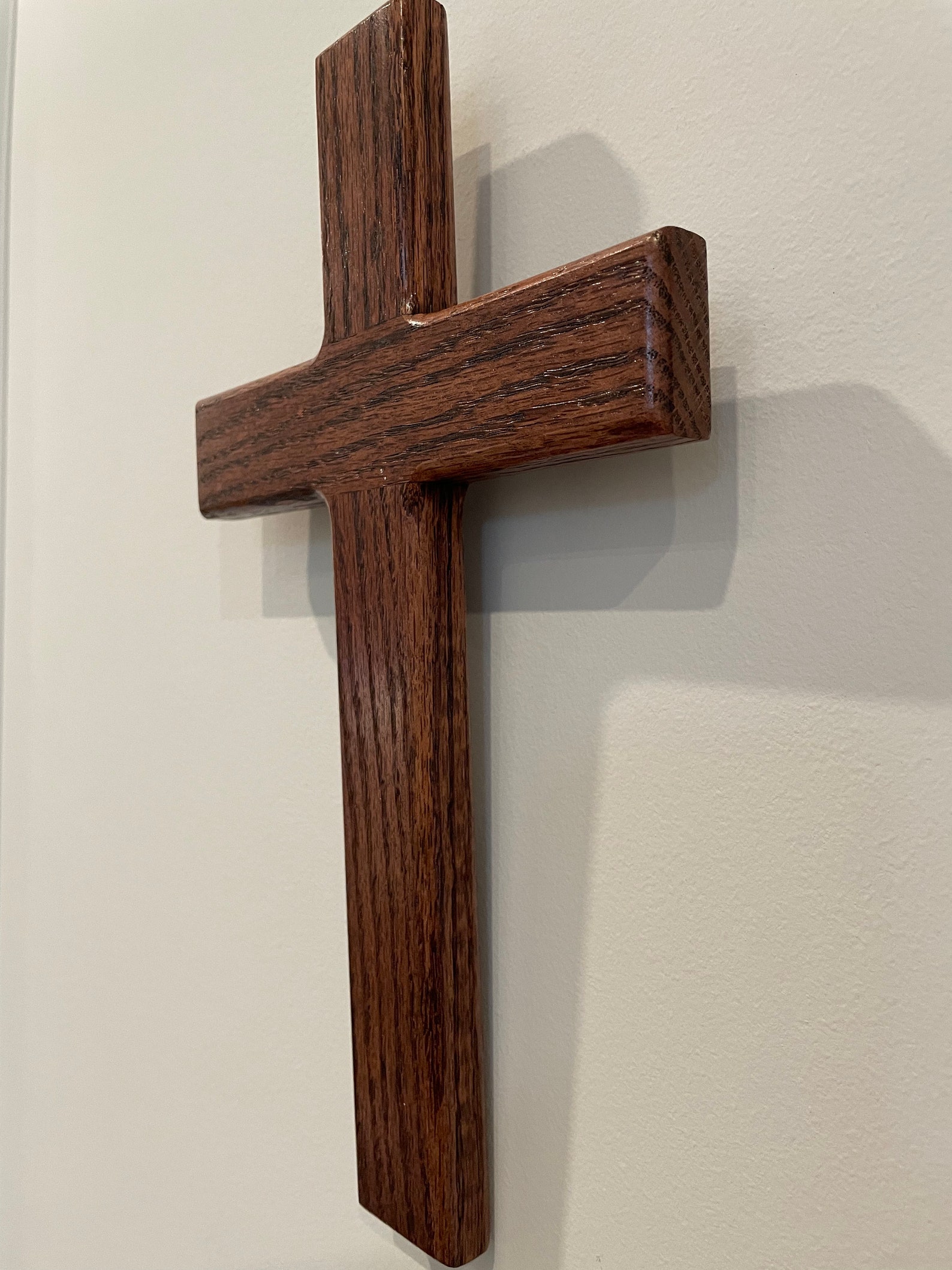 Wooden Cross Oak Cross Stained Cross Handmade Cross Indoor - Etsy