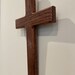 Wooden Cross, Oak Cross, Stained Cross, Handmade Cross, Indoor Decor ...