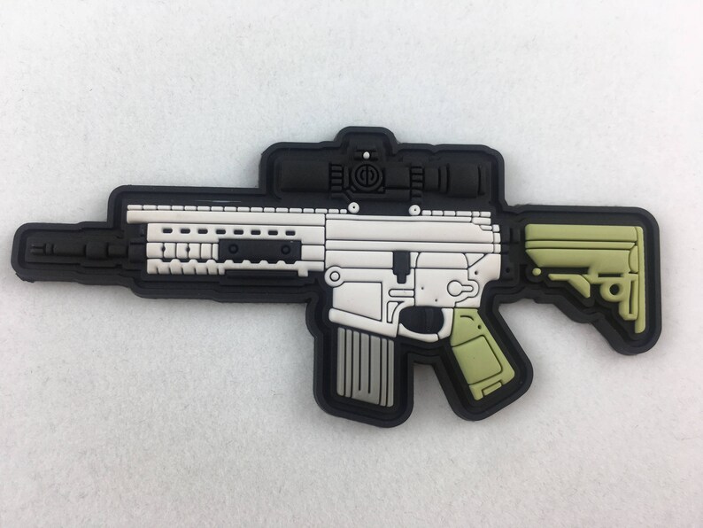 SR25 AR15 Rifle PVC Morale Patch - Etsy