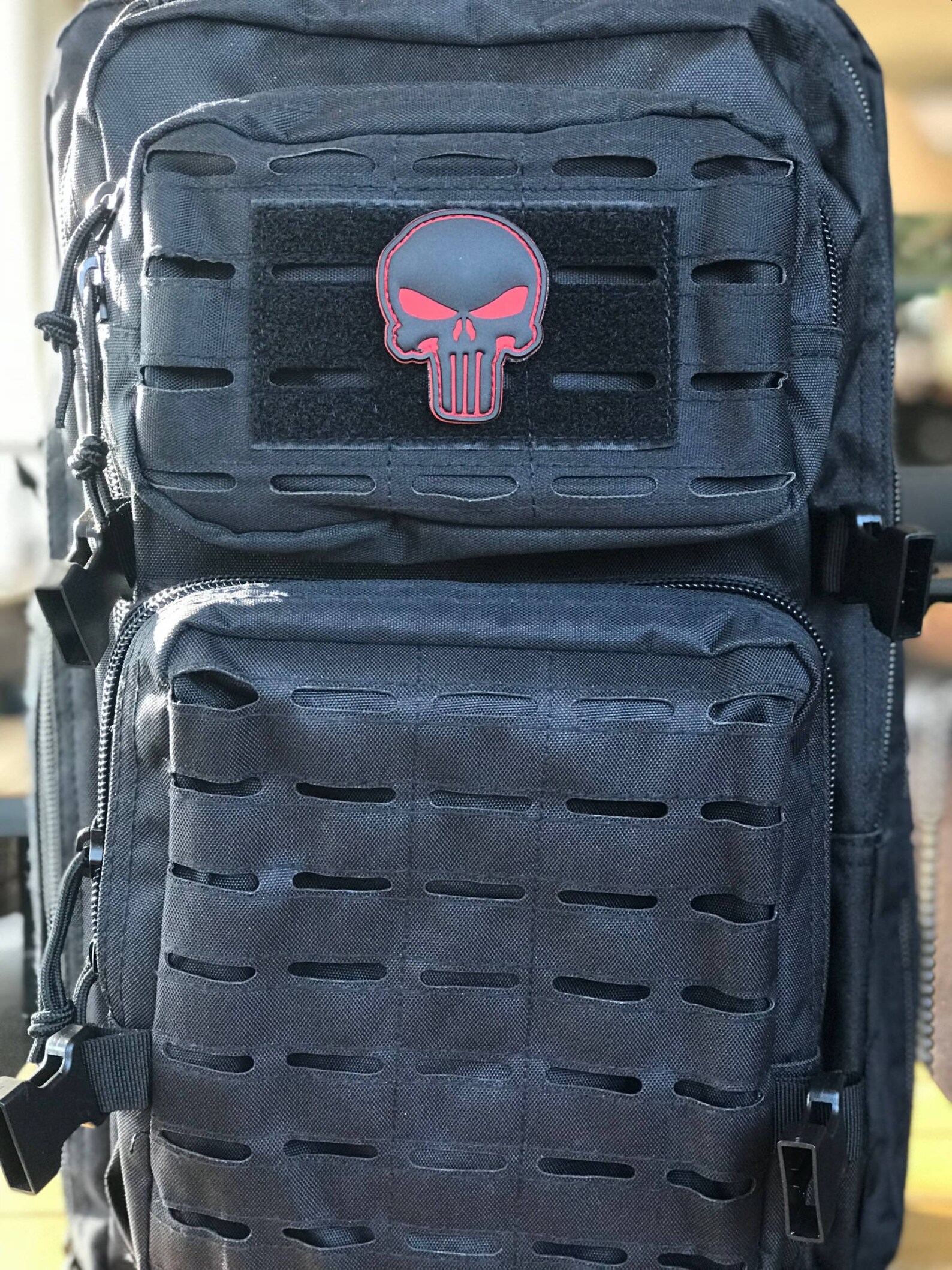 Punisher Skull Red and Black 3D PVC Morale Patch - Etsy