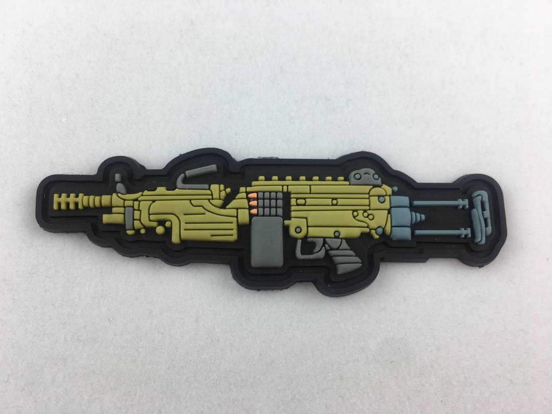 M249 Light Machine Gun PVC Morale Patch - Etsy