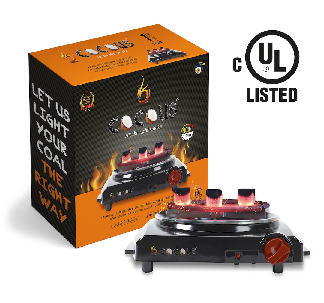 Cocous Coal Burner for Hookah 1100W Electric Hookah Coals Burner for ...