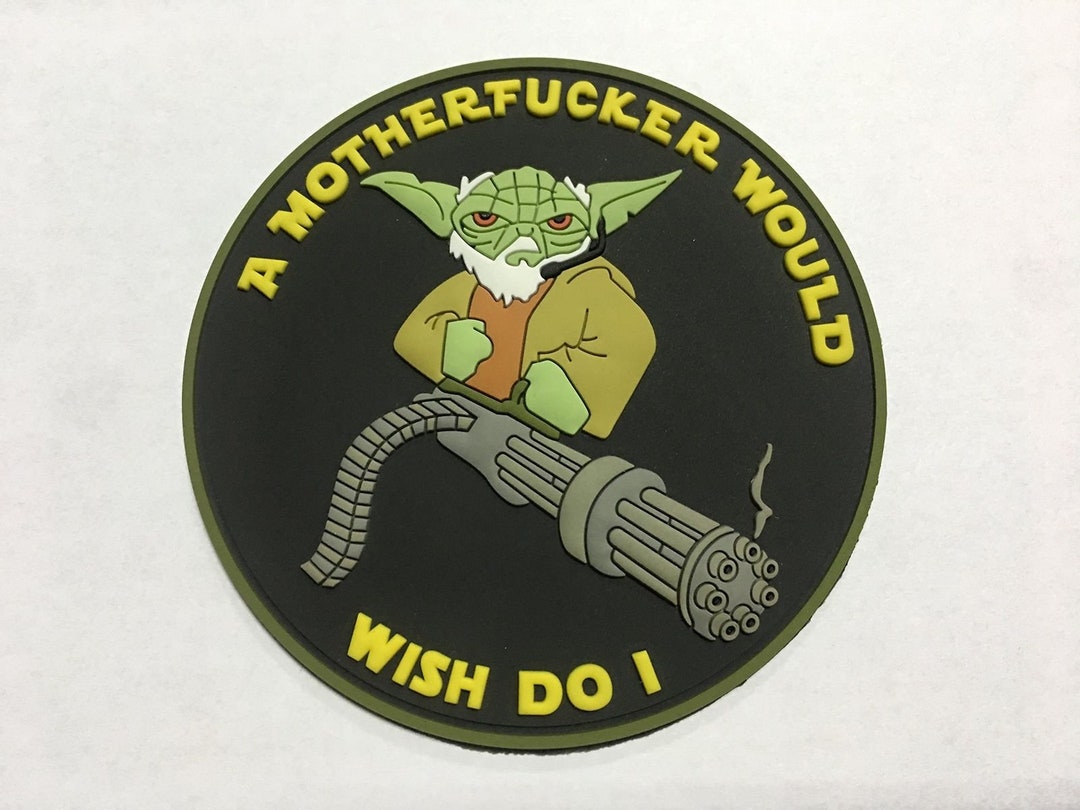 Tactical Yoda Mini Gun Ac-130 Door Gunner 3D PVC Patch Morale Patch - Etsy