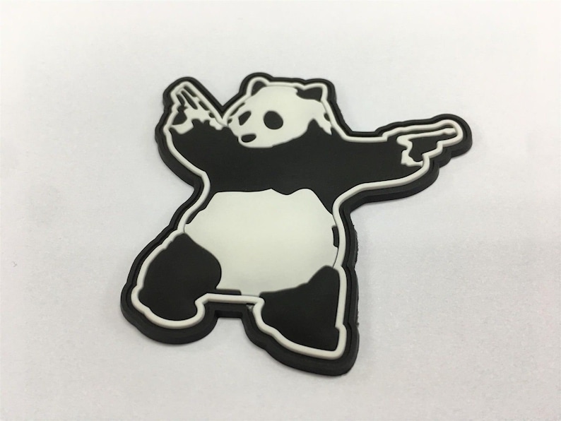 3D PVC Panda With Guns Shooting Panda Rubber PVC Morale Patch | Etsy