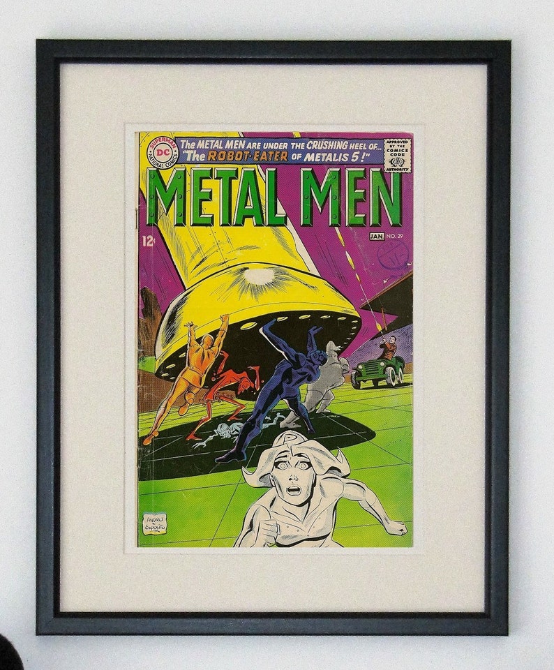 Framed Comic Metal Men 29 - Etsy
