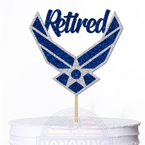 Air Force Retired Logo Cake Topper/centerpiece. - Etsy
