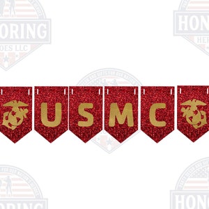 USMC Banner - Etsy