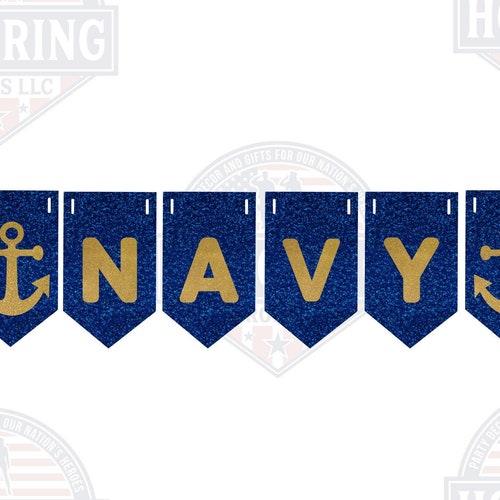 NAVY Banner | Etsy