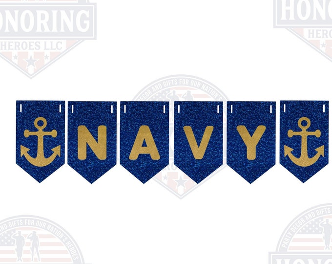 NAVY Anchor Cupcake Topper. USN Cupcake Topper Perfect for Any - Etsy