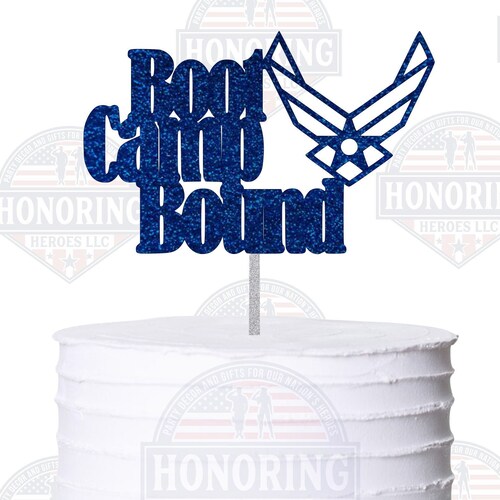 USAF Bootcamp Bound Cake Topper. Air Force Bootcamp Bound Cake - Etsy