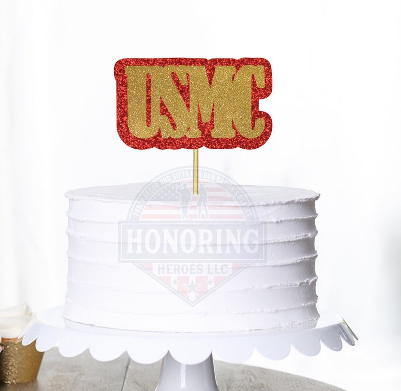 USMC With Emblem Cake Topper/centerpiece. Marine Corp Emblem - Etsy