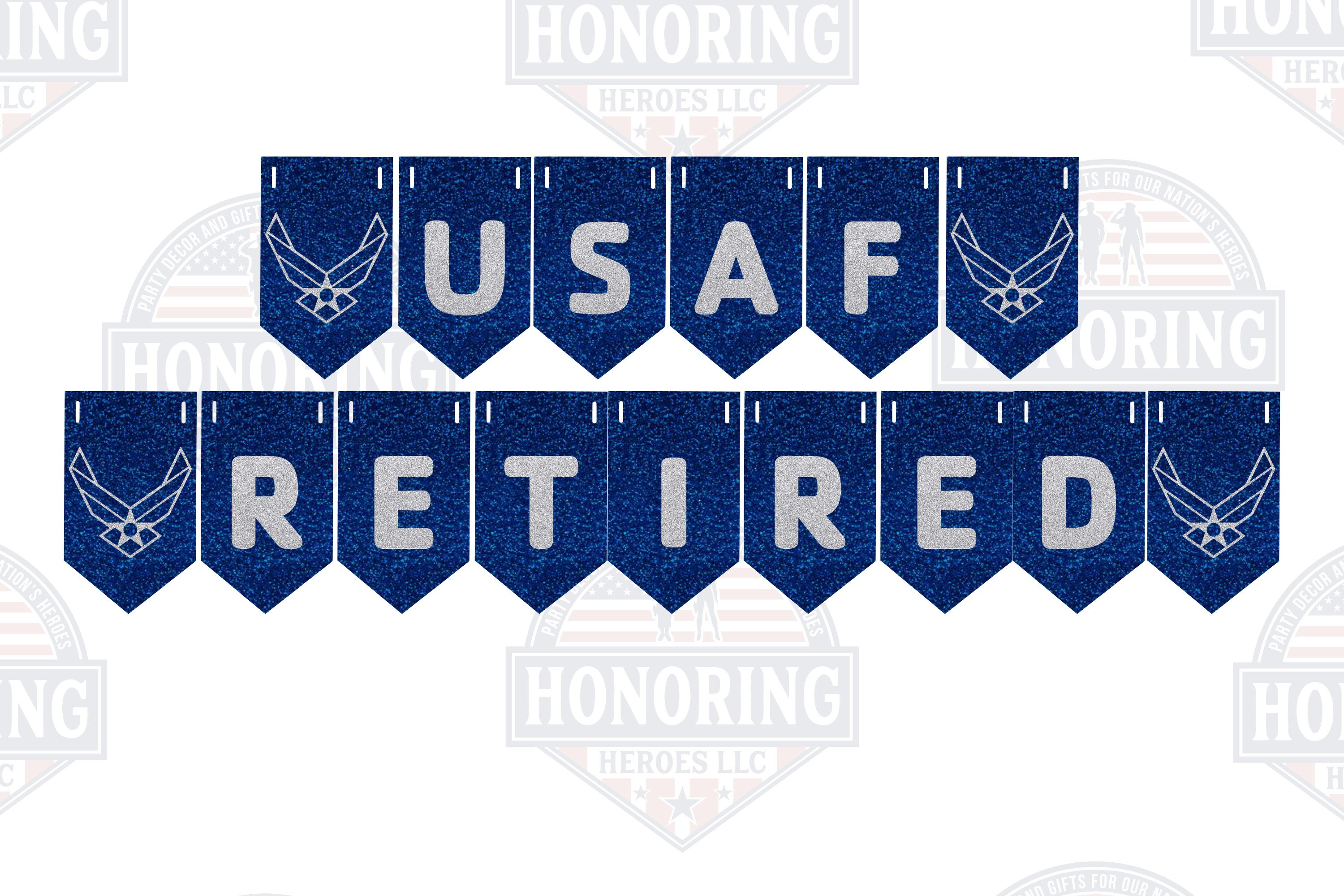 USAF Retired Banner - Etsy