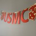 USMC Banner With Cutout Lettering - Etsy