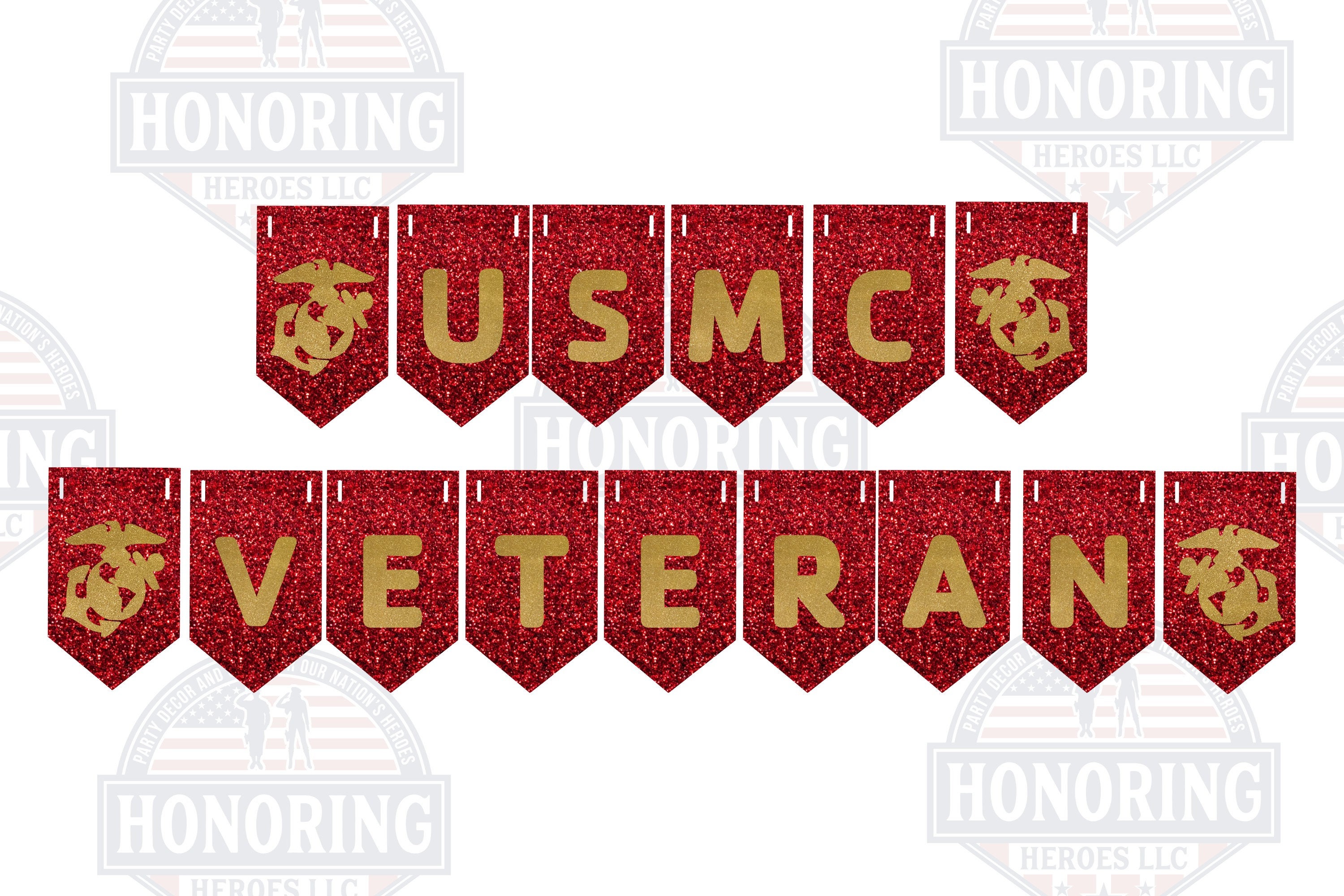 USMC Veteran Banner Marine Veteran | Etsy