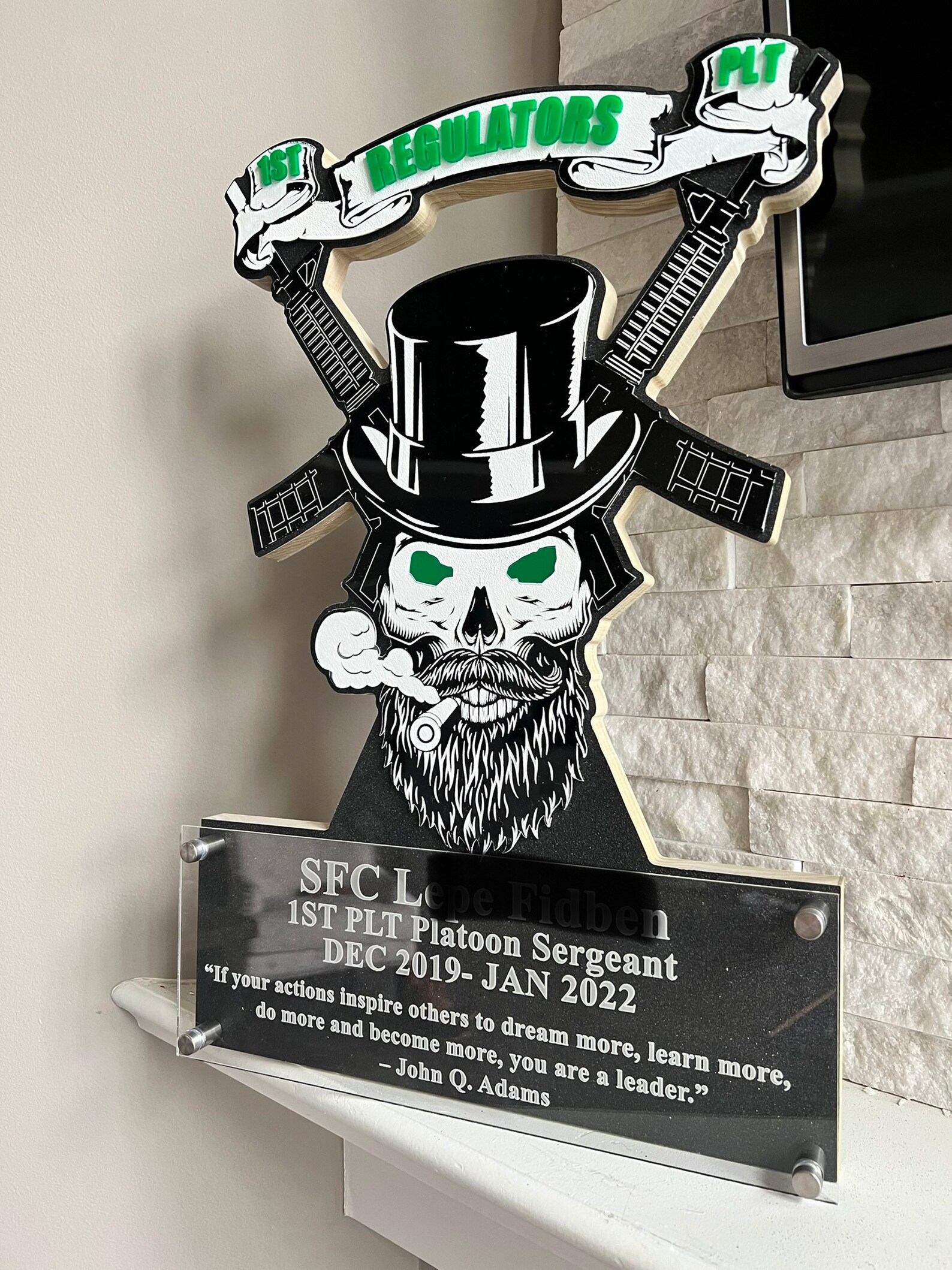 Custom Military Badge Plaque With Engravings - Etsy