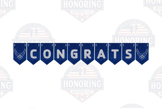 Air Force Congrats Banner USAF Congrats Banner - Etsy