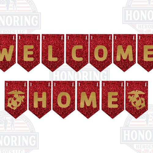 USMC Welcome Home Banner - Etsy