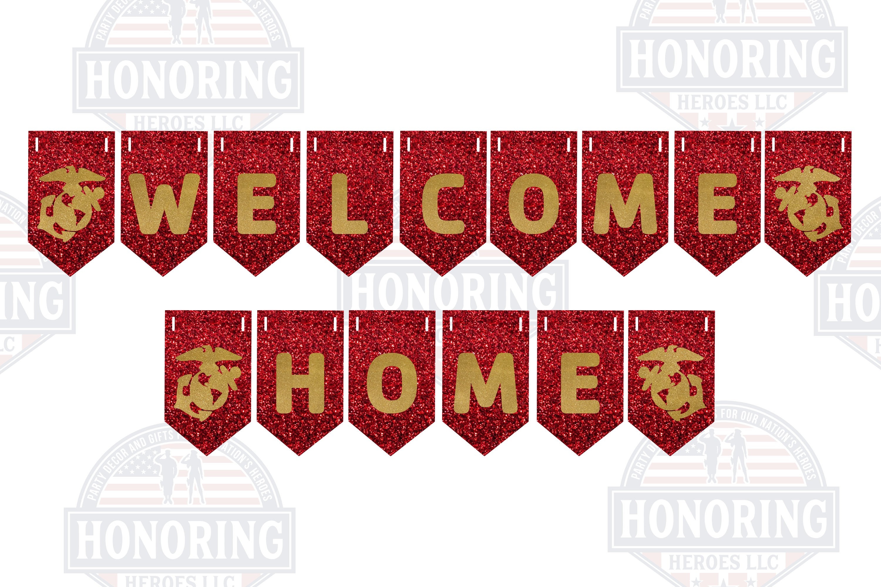 USMC Welcome Home Banner NO SHED! - Etsy