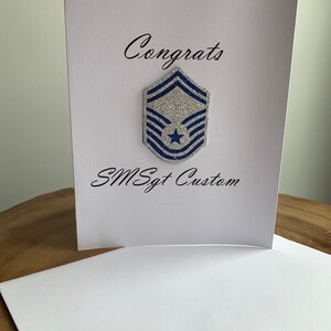 Air Force Enlisted Congrats Rank Greeting Card NO SHED! - Etsy