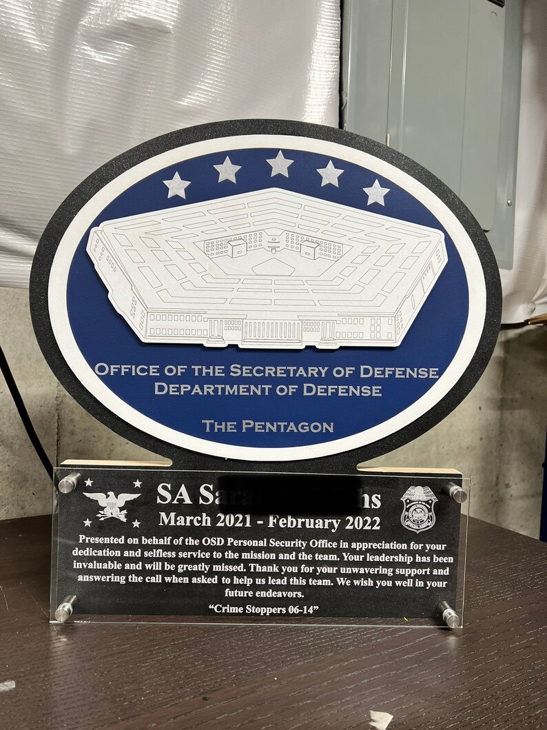 Custom Military Badge Plaque With Engravings - Etsy
