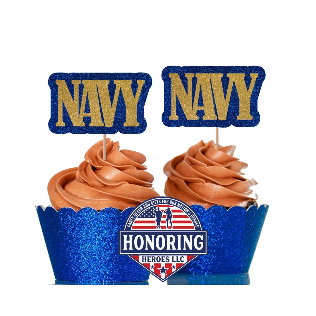 Cupcake Topper Navy, US Navy Cupcake Topper - Etsy
