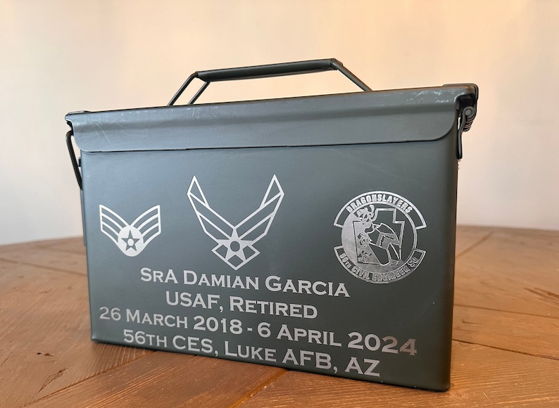 Custom Engraved Air Force Ammo Can - Etsy