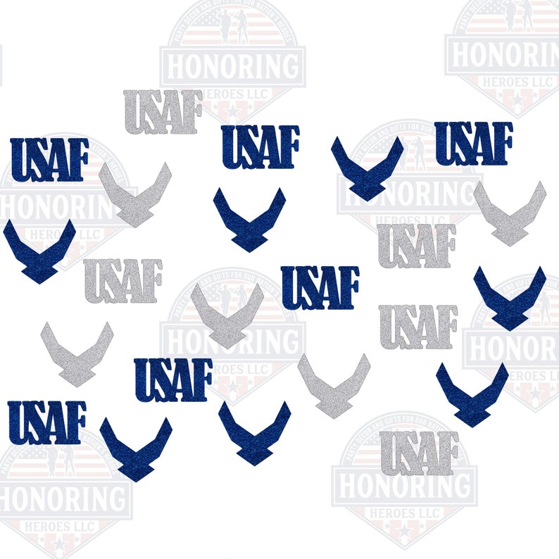 USAF Air Force Confetti NO SHED! - Etsy