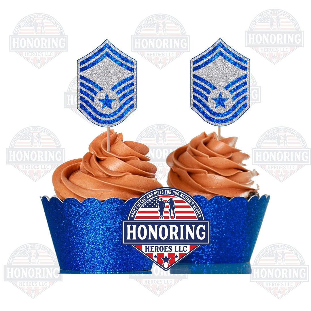 USAF Smsgt Cupcake Toppers - United States Air Force Senior Master ...