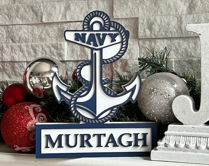NAVY Anchor Cupcake Topper. USN Cupcake Topper Perfect for Any - Etsy
