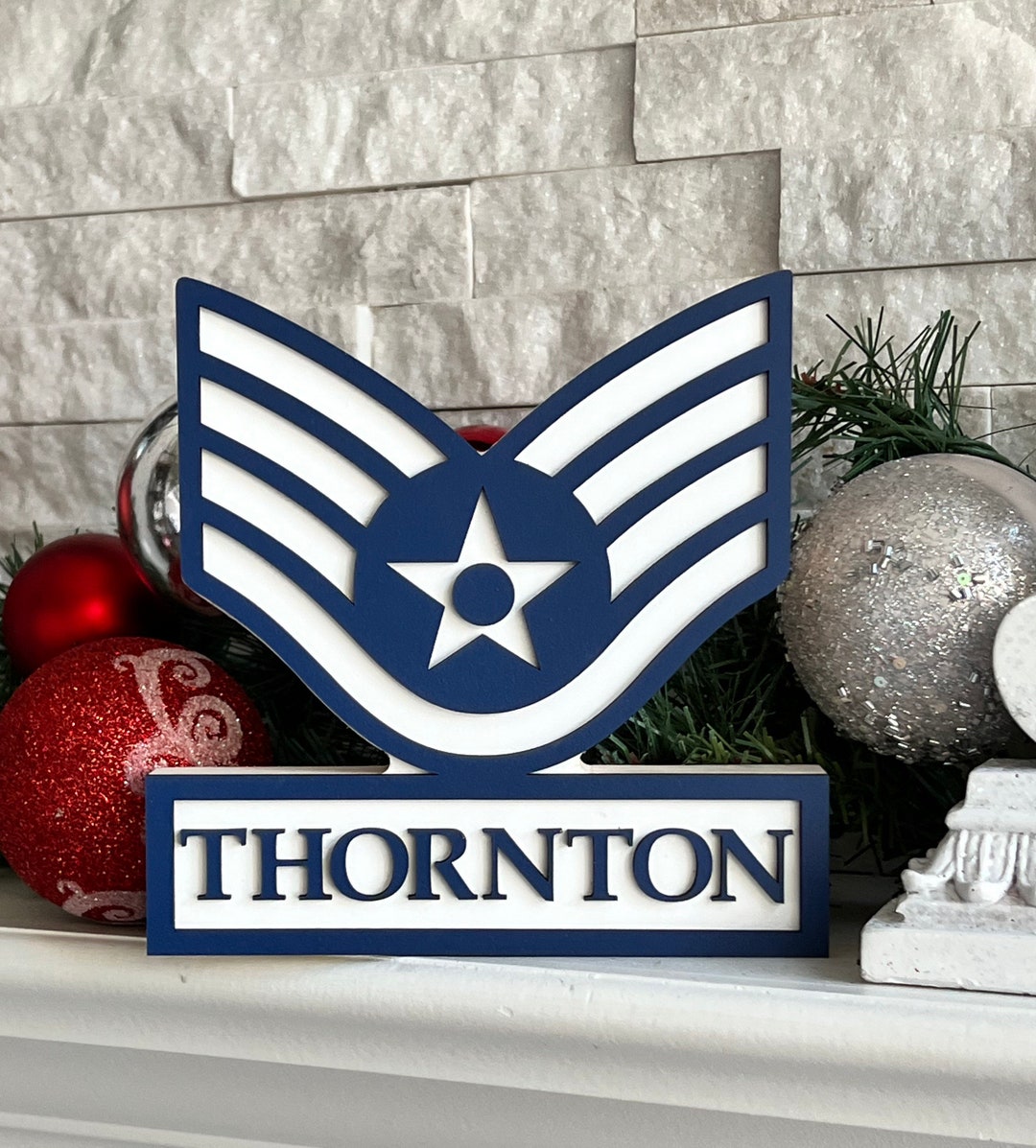 USAF Self Standing Rank Name Plate - United States Air Force Self ...