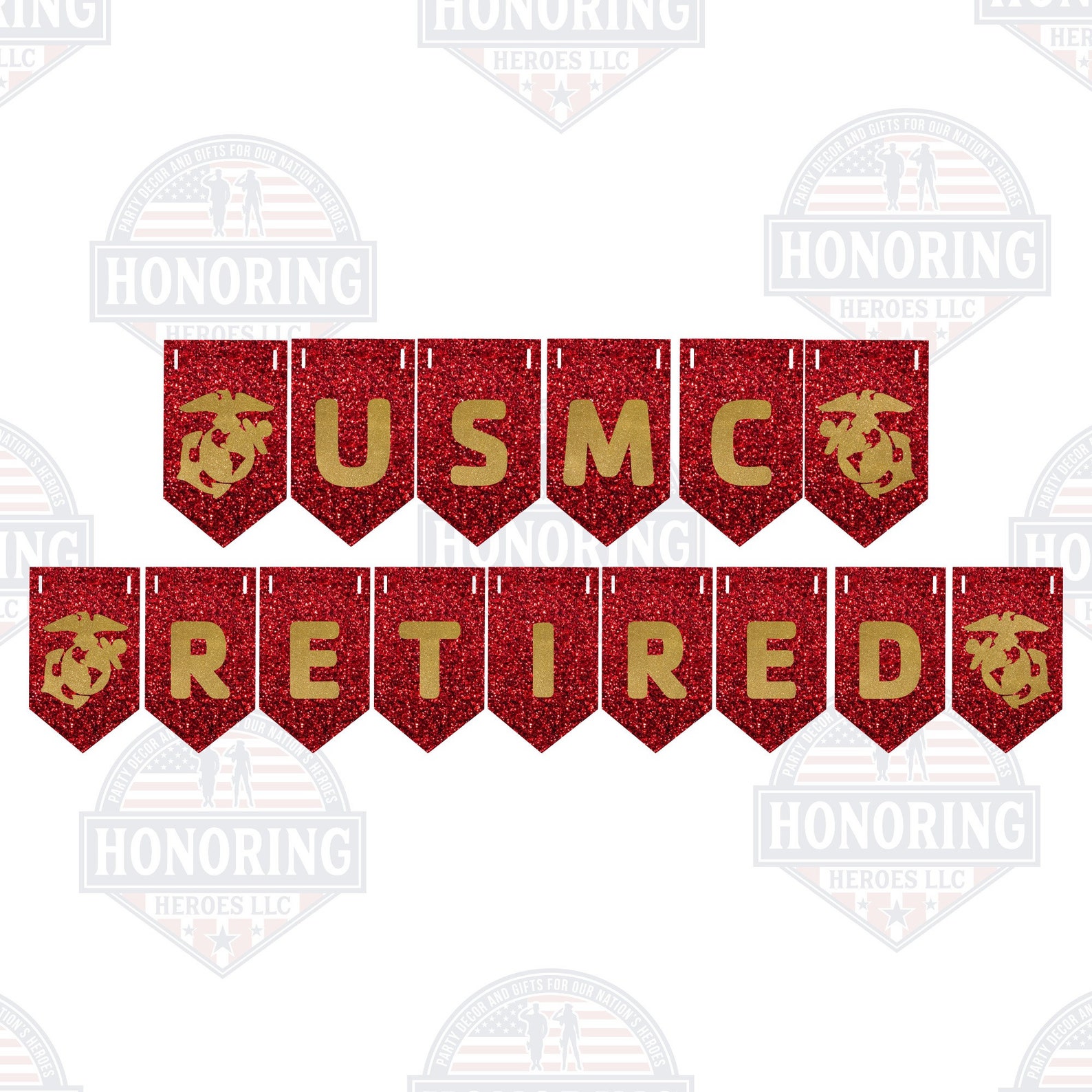 USMC Retired Banner - Etsy