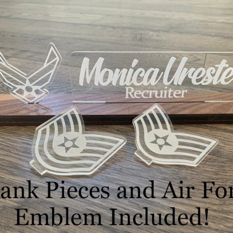 Military Desk Name Sign - Etsy