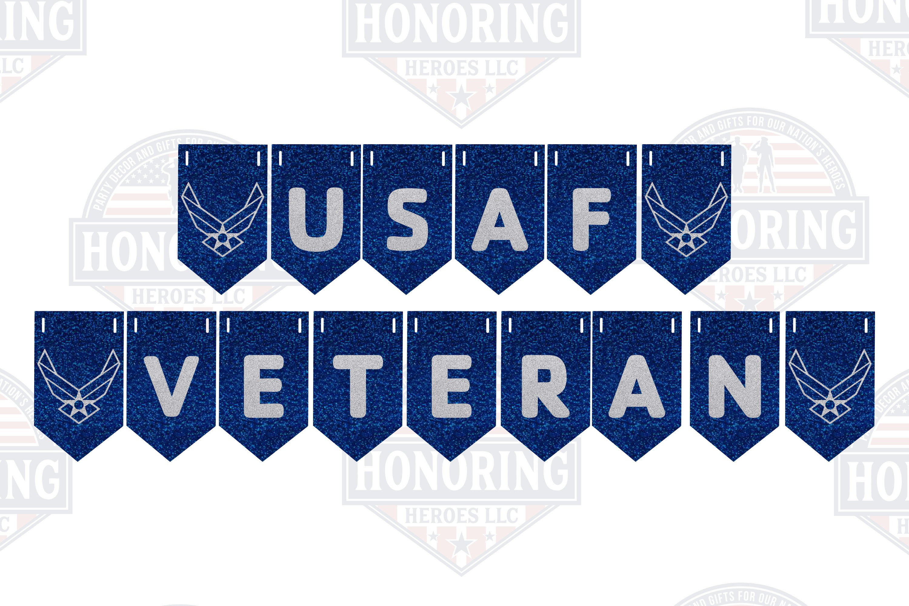 USAF Veteran Banner - Etsy