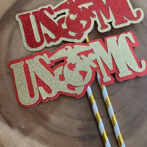 USMC With Emblem Cake Topper/centerpiece. Marine Corp Emblem and USMC ...