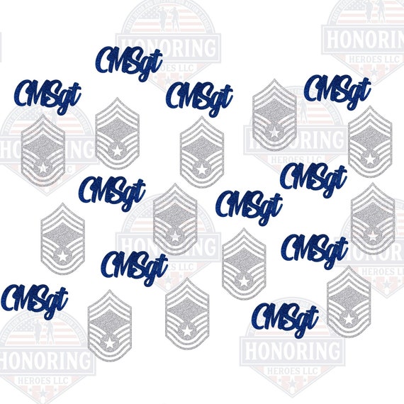 USAF Enlisted Rank Confetti United States Air Force Enlisted | Etsy