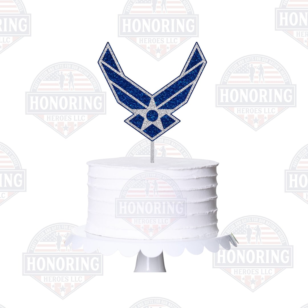 Air Force Wing Cake Topper. Air Force Wing Centerpiece. USAF Wing ...