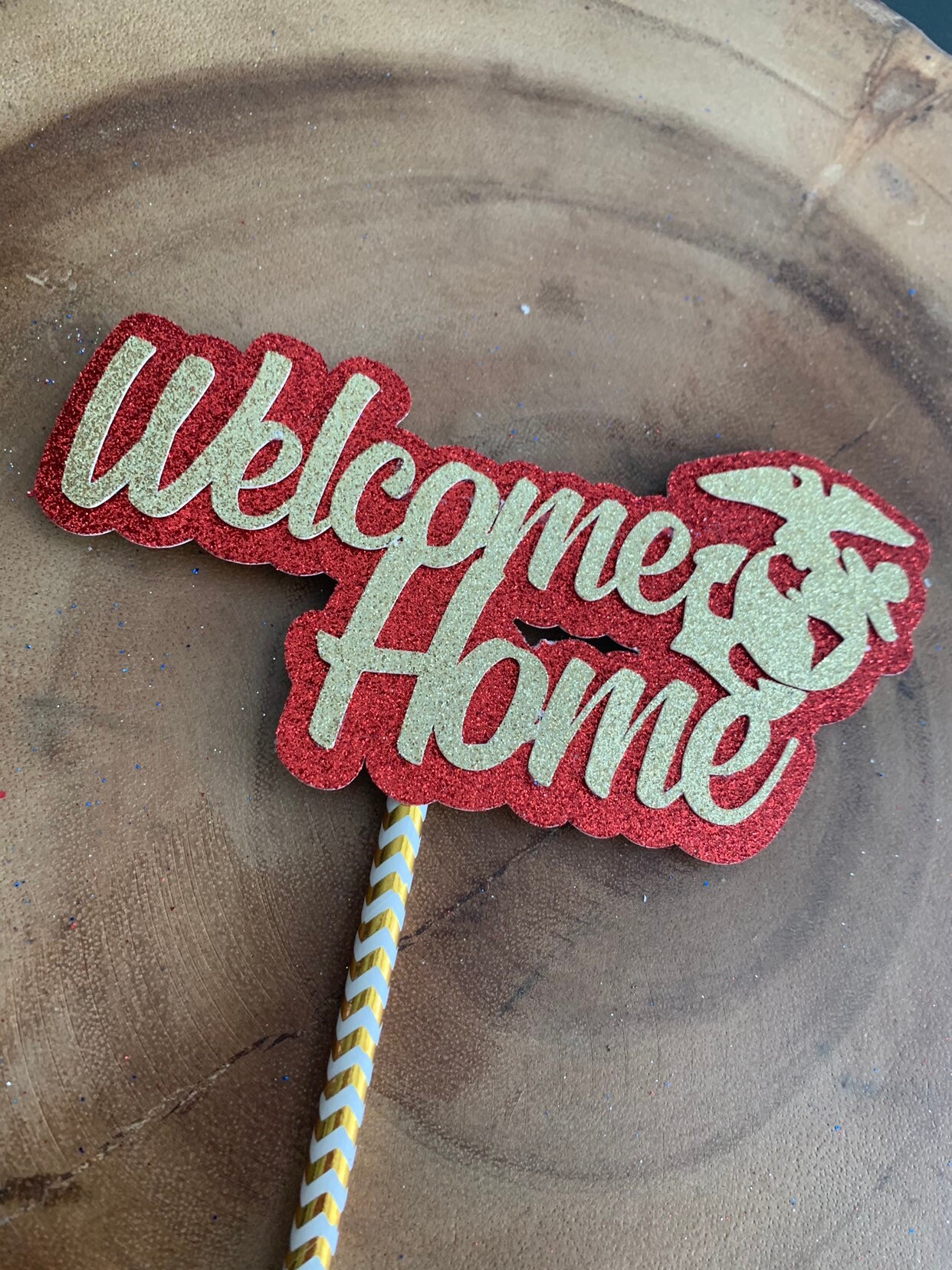 USMC Welcome Home Cake Topper. Marine Corp Welcome Home - Etsy