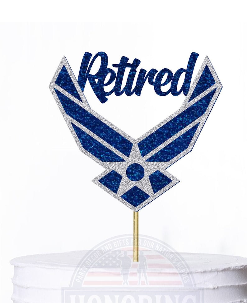 Air Force Retired Logo Cake Topper/centerpiece. - Etsy