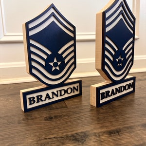 USAF Self Standing Rank Name Plate - United States Air Force Self ...