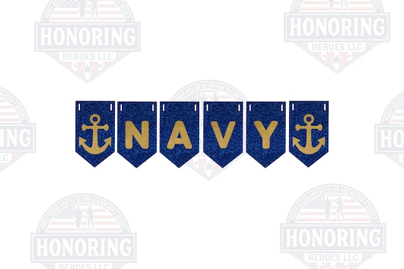 NAVY Banner | Etsy