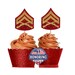 Marine Corps Enlisted Rank Cupcake Toppers USMC Promotion and ...
