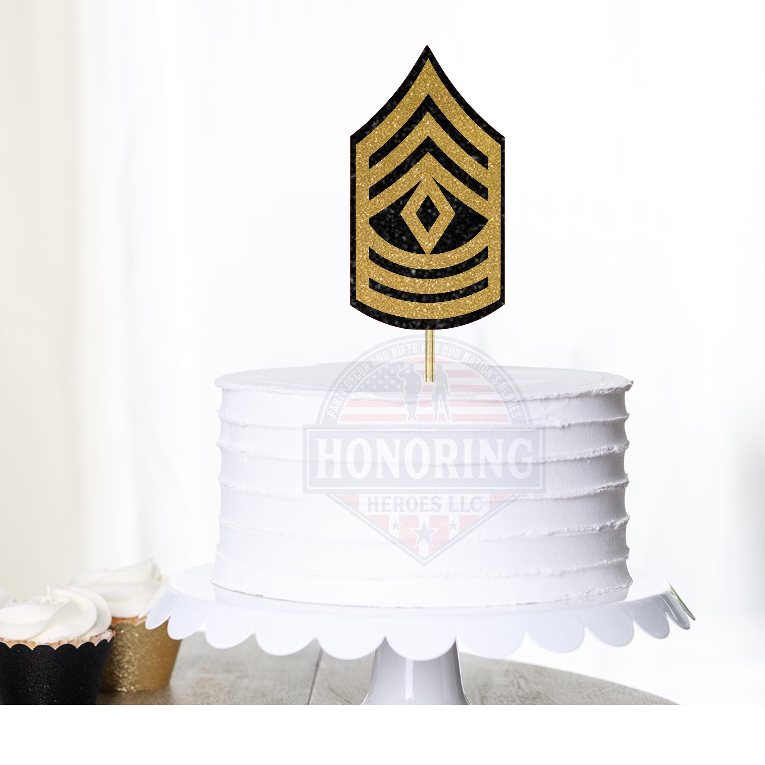ARMY Enlisted Rank Cake Topper and Centerpiece ARMY Promotion - Etsy