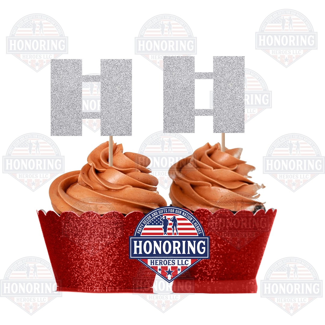 USMC Captain Emblem Cupcake Toppers - Etsy