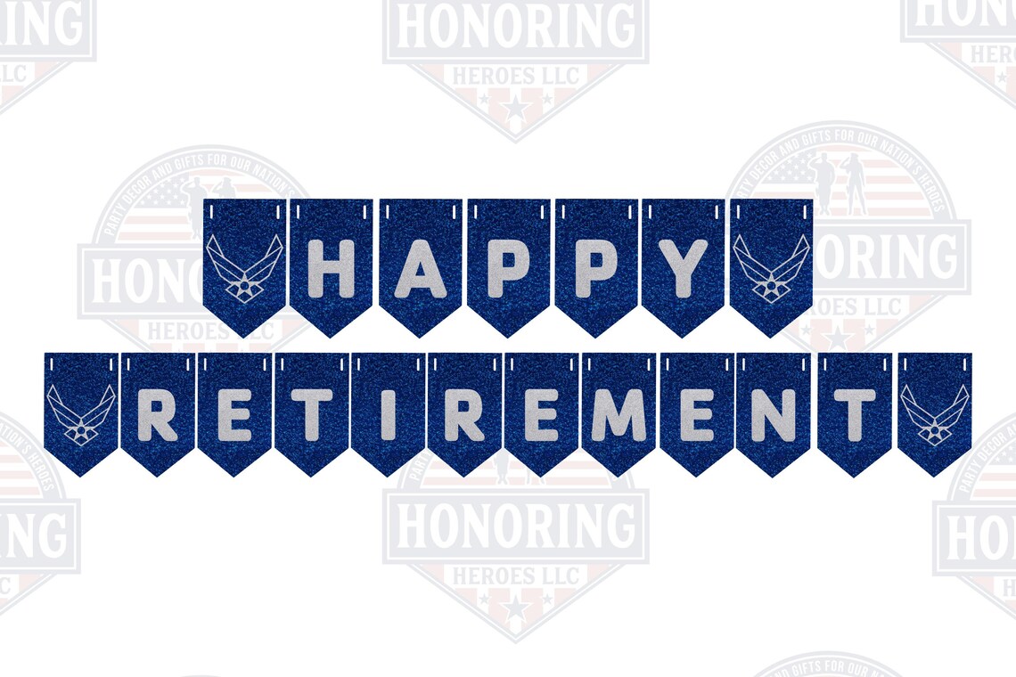 Air Force Happy Retirement Banner NO SHED! - Etsy