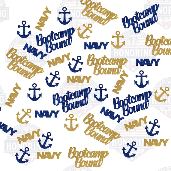 USN Navy Bootcamp Bound Confetti - Etsy