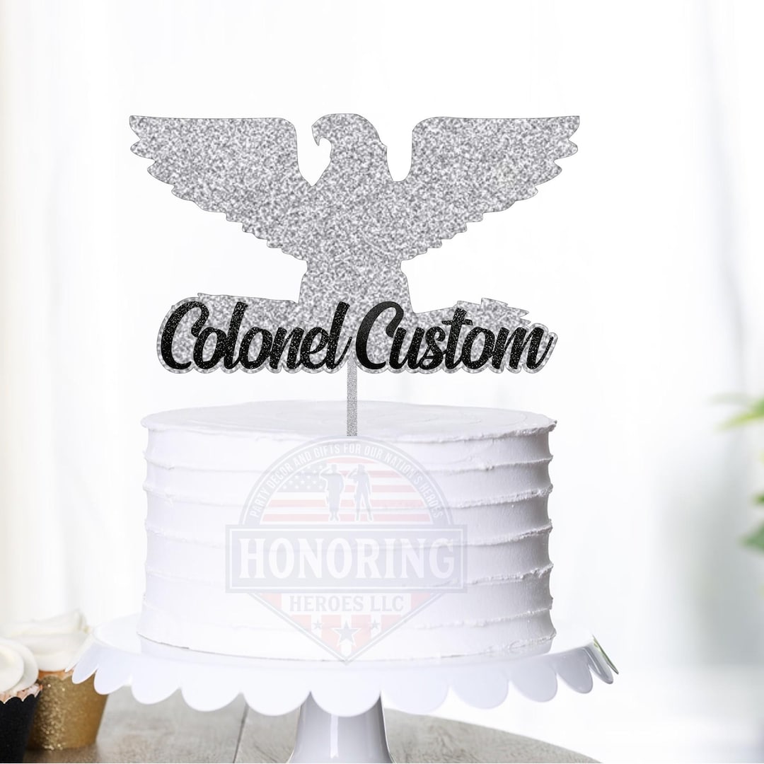 Military Colonel / Captain Cake Topper or Centerpiece - Optional ...