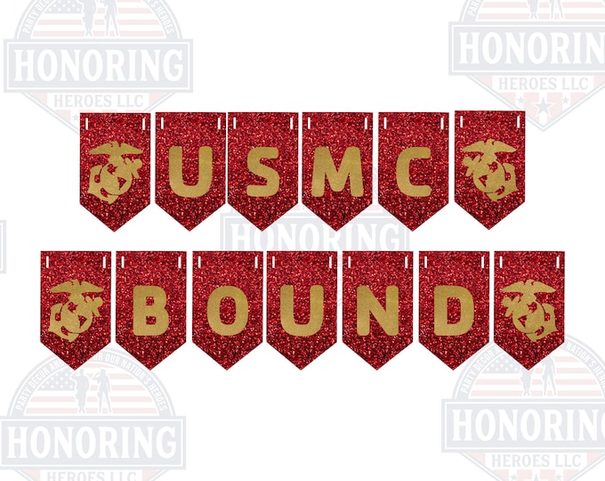 USMC Banner - Etsy